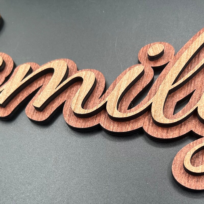 Cursive Wood Letter - Etsy