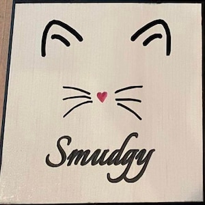 Personalized Cat Sign - Etsy