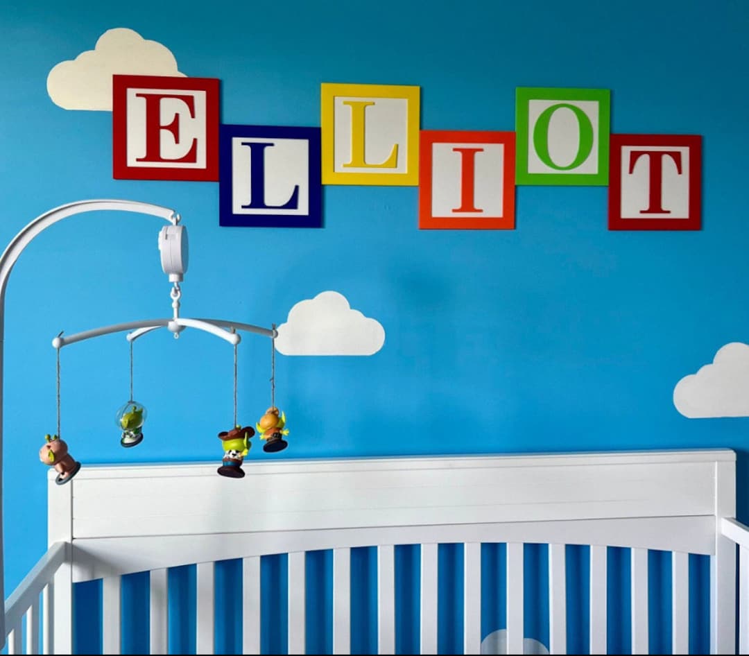 Personalized Toy Story Name Blocks: Unique Nursery Decor, Baby Shower ...
