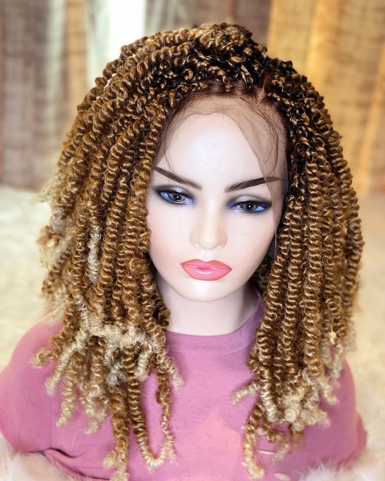Lace Frontal Spring Twist Full Lace Wig Ombre Spring Twist | Etsy
