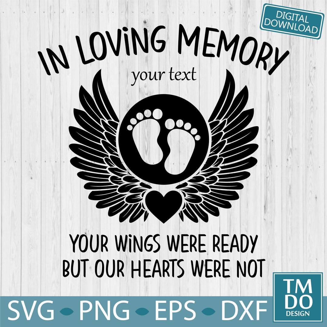 Baby Memorial Svg Rest in Peace Baby Baby Memory Svg in - Etsy