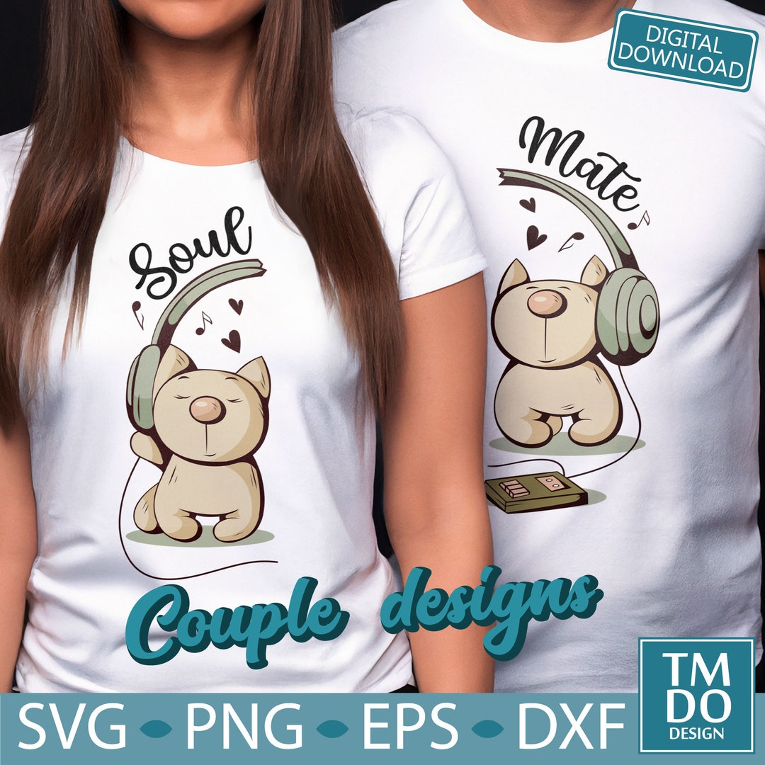 Soul Mate Svg, Soulmate Svg, Matching Couple Shirts Svg, Mr and Mrs Svg ...