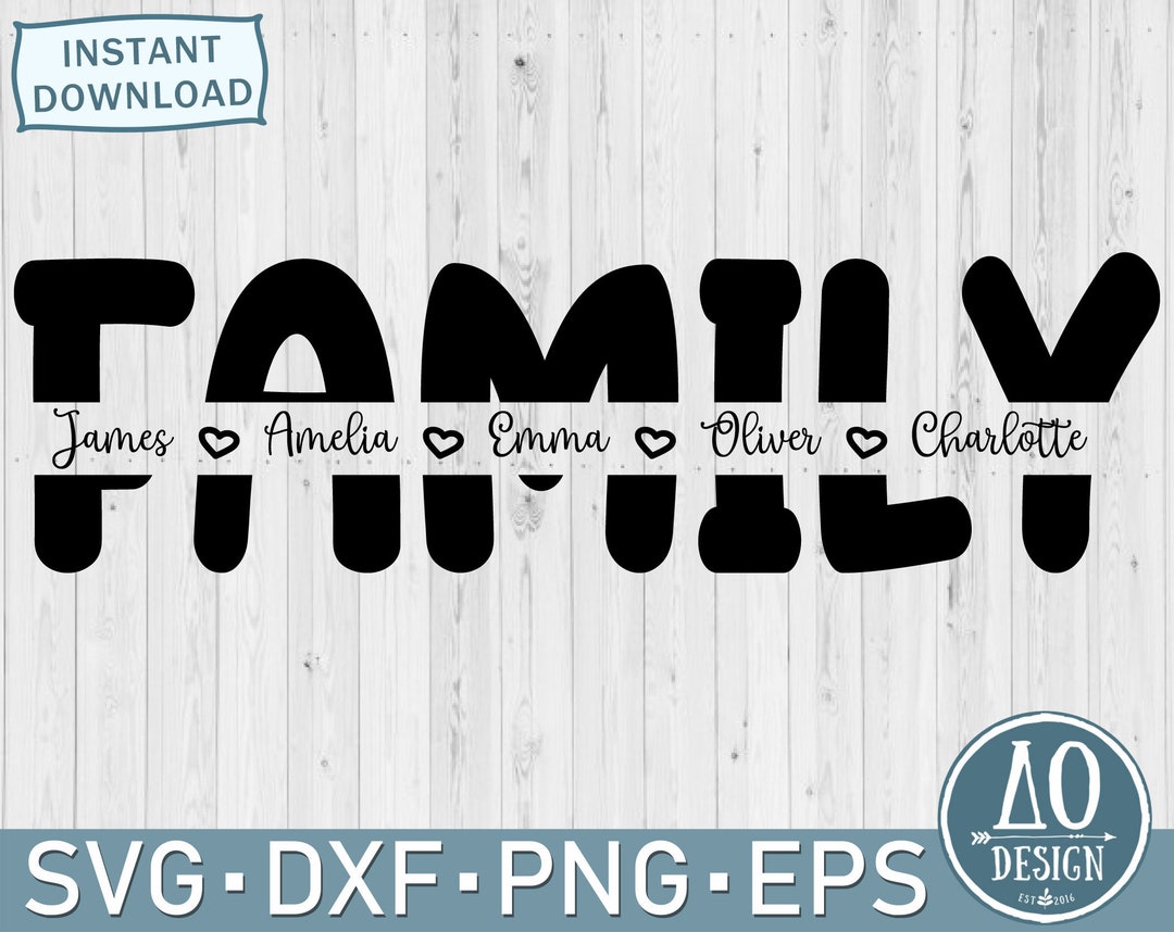 Family SVG Monogram, Family Split Name Svg, Family Reunion Svg, Family ...