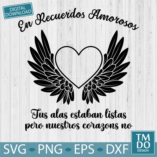 Spanish Memorial Quotes Svg - Etsy