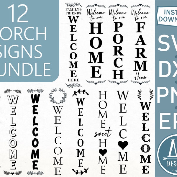 Vertical Welcome Svg - Etsy