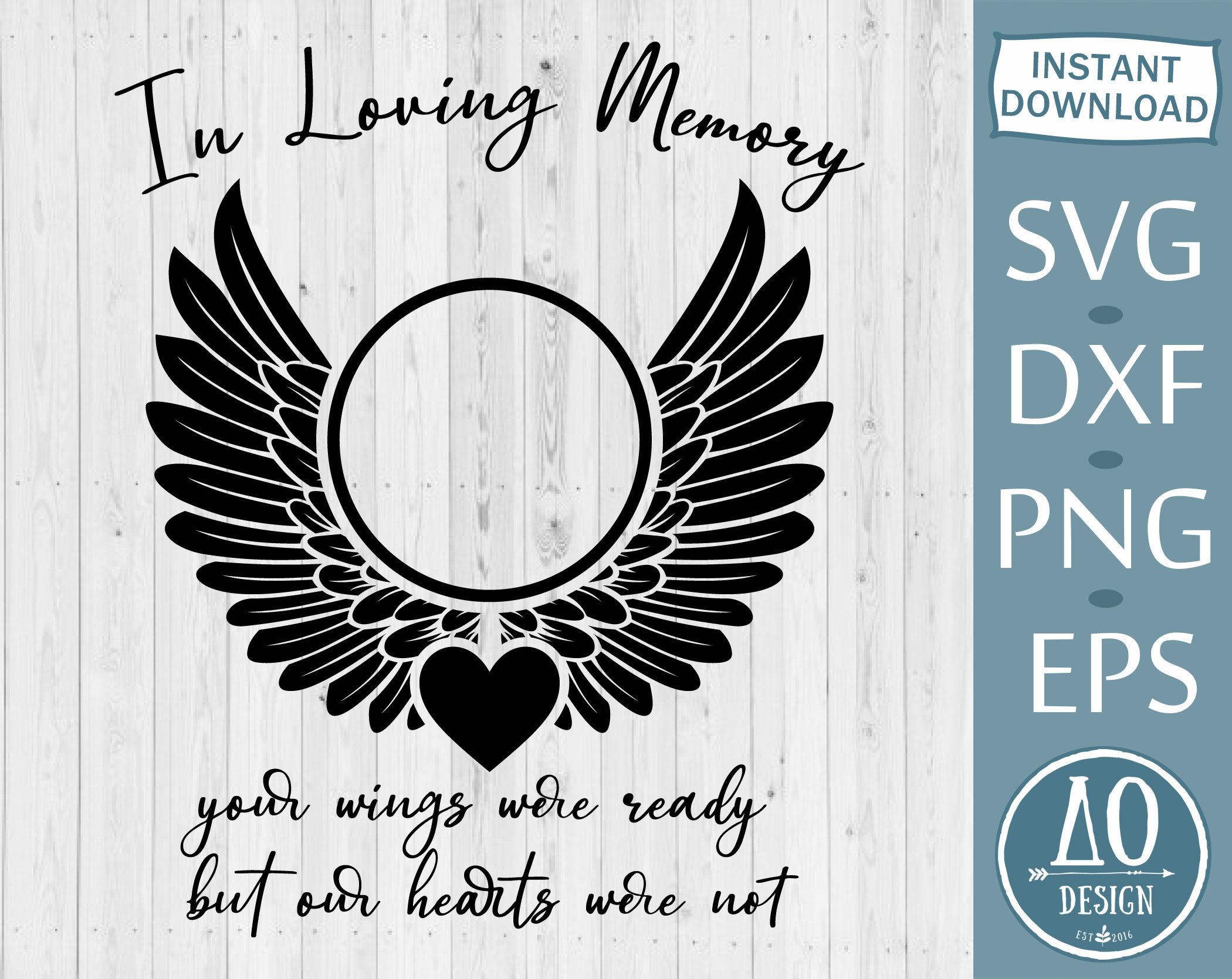 In Loving Memory SVG Instant Download Memorial SVG RIP Frame - Etsy Ireland