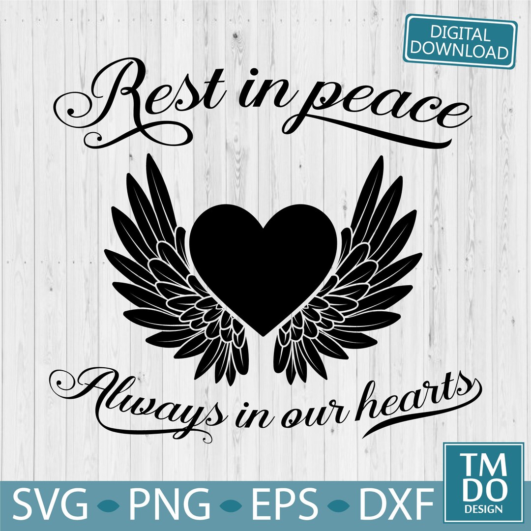 In Loving Memory Svg, Rest in Peace Svg, Memorial Svg, Rip Svg, in ...