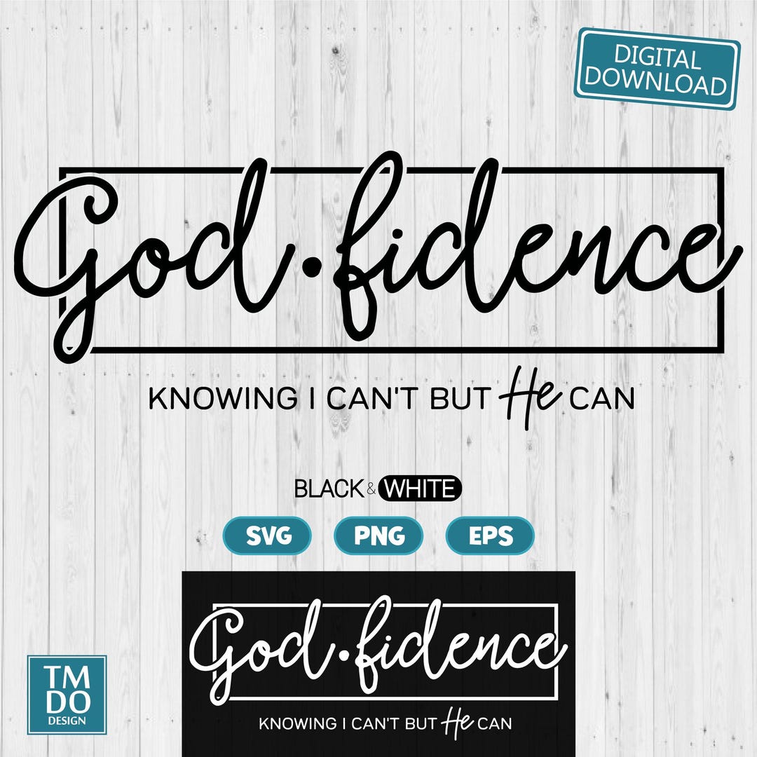 Godfidence SVG, God Fidence Svg, Bible Verses Svg, Faith Svg, Christian ...