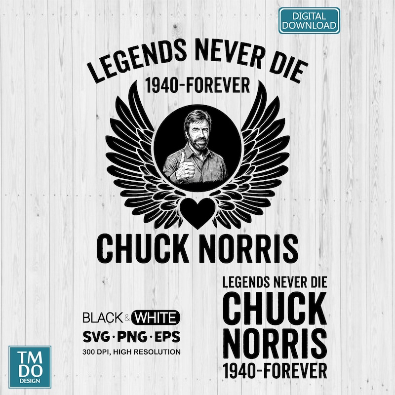 Chuck Norris Svg - Etsy