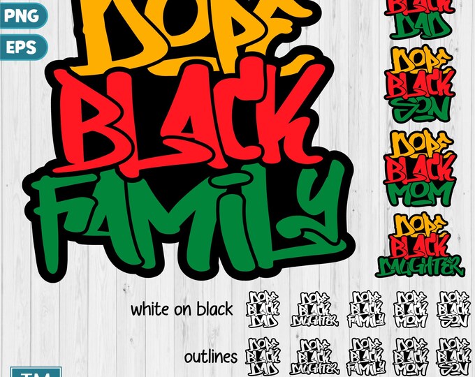 Dope Black Family Christmas Shirt, Matching Family Shirts, Ugly ...