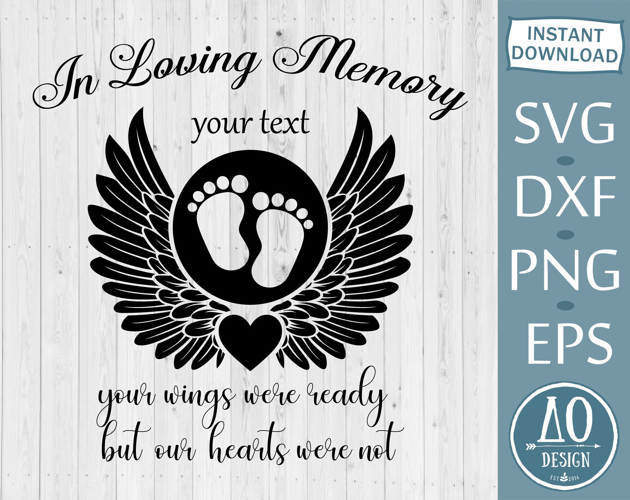 Baby Memorial SVG in Loving Memory SVG RIP Frame Svg in | Etsy Canada