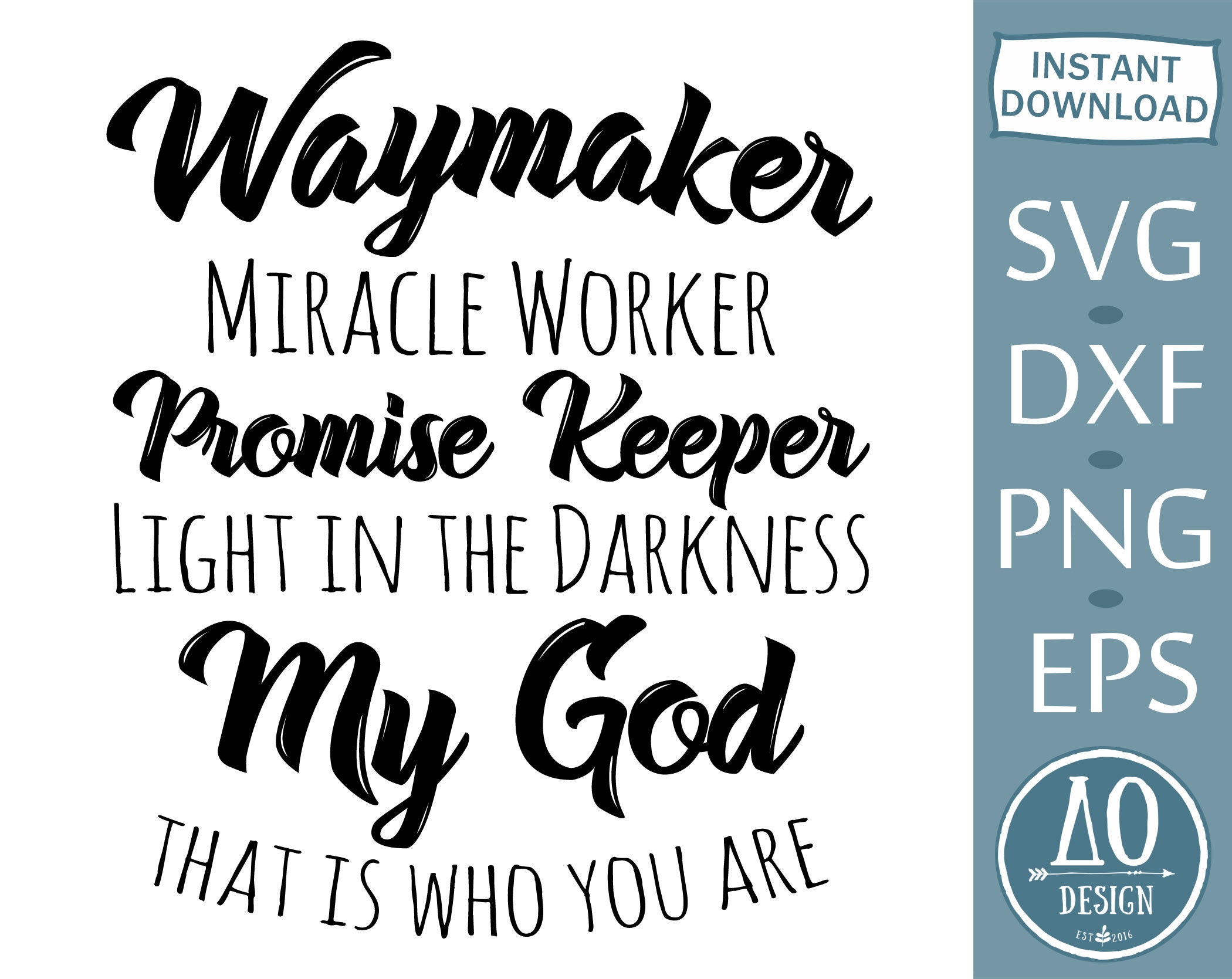 Waymaker Svg Way Maker Svg Waymaker Png Miracle Worker - Etsy Australia