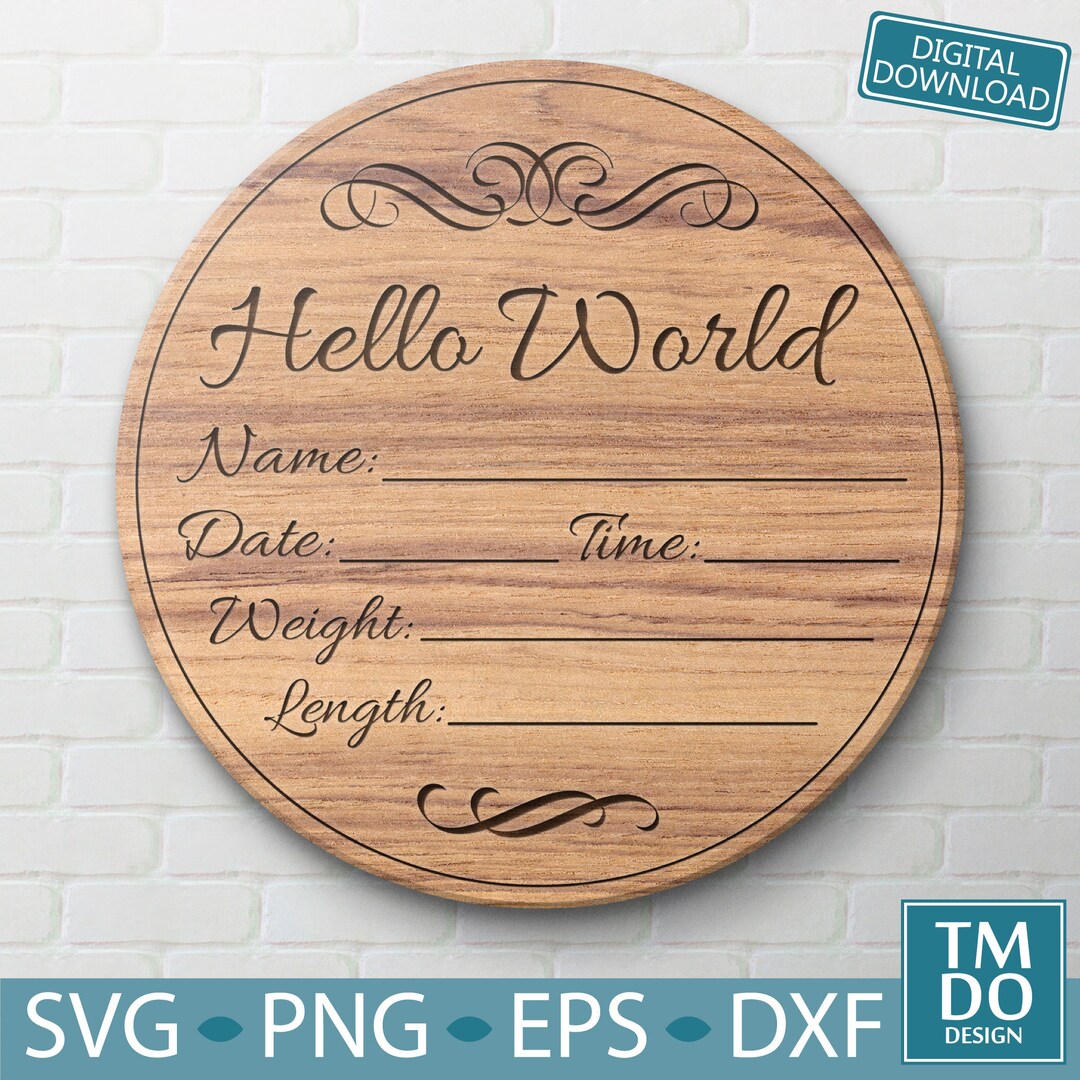 Welcome Baby Sign, Adorable Birth Announcement, Baby Stats Decor - Etsy