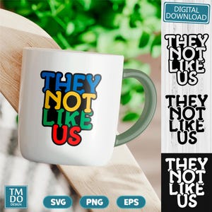 They Not Like Us SVG PNG, Black History SVG, Rap Svg, Hip Hop Svg - Etsy