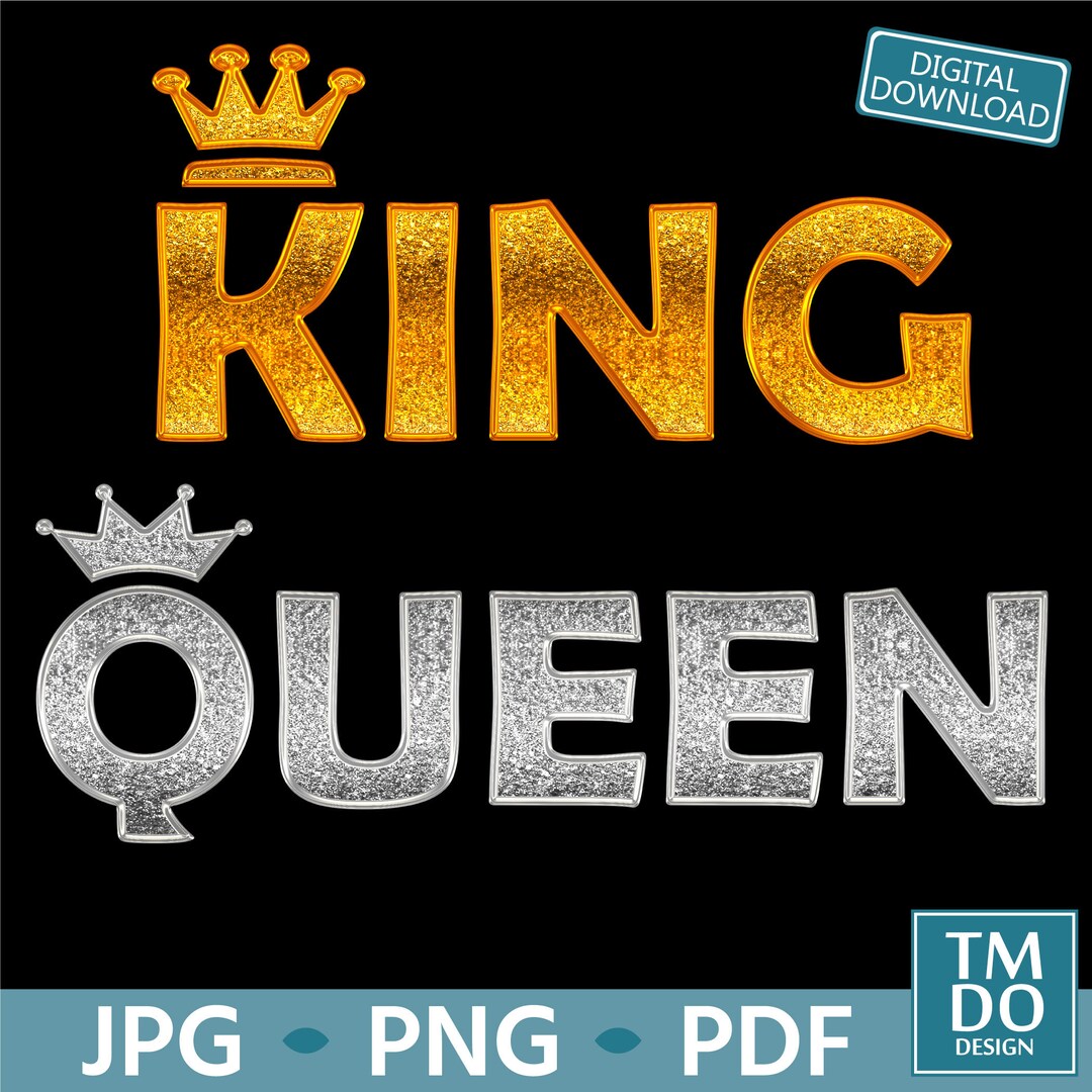 King SVG, Queen Svg, Queen Crown Svg, King and Queen Svg, Couples Svg ...