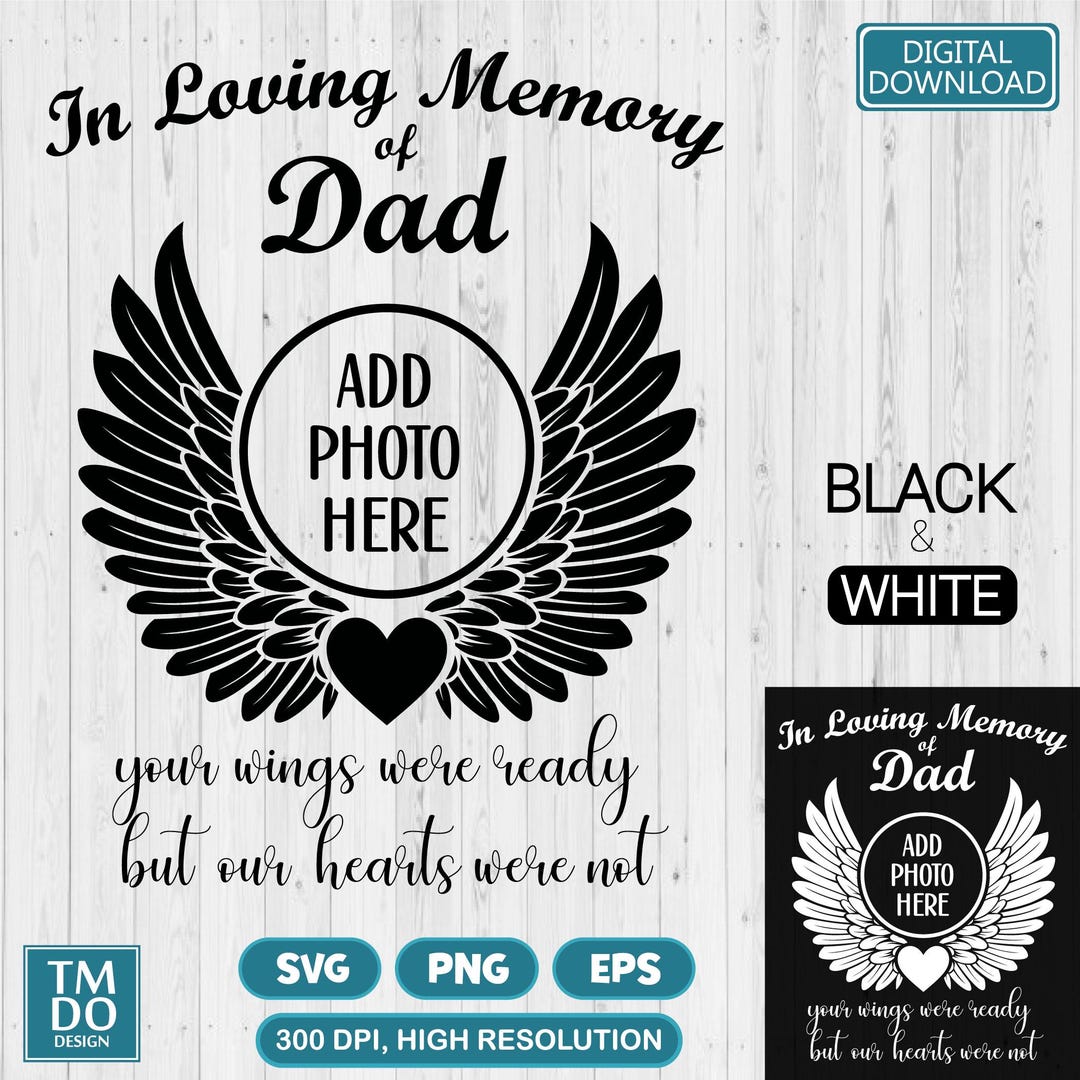 In Loving Memory Dad Svg, Dad Memorial Svg, Loss of Dad, Rip Dad Svg ...
