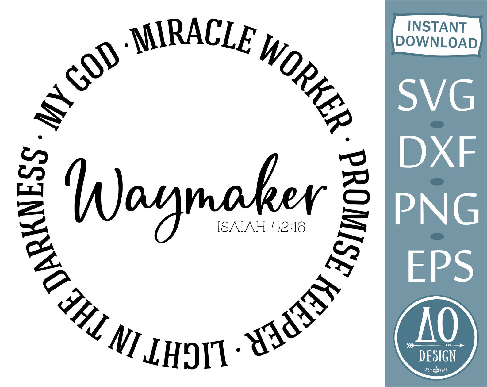 Waymaker Svg Way Maker Svg Waymaker Png Miracle Worker | Etsy
