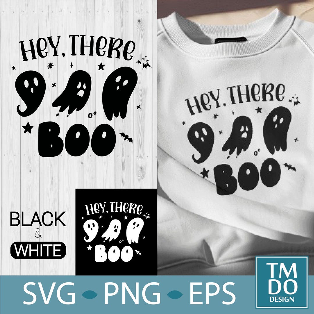 Hey There BOO Ghosts Svg, Cute Halloween SVG - Etsy