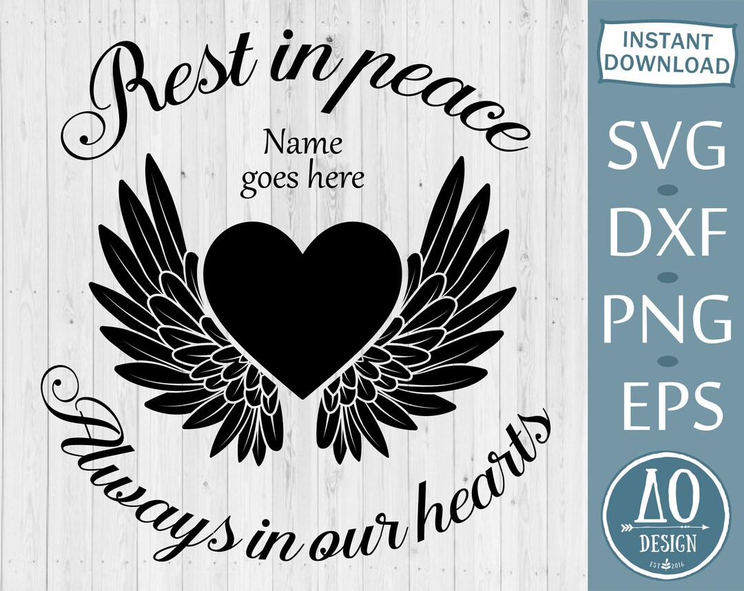 In Loving Memory Svg, Memorial Svg, Rip Svg, in Memory Svg, Rest in ...