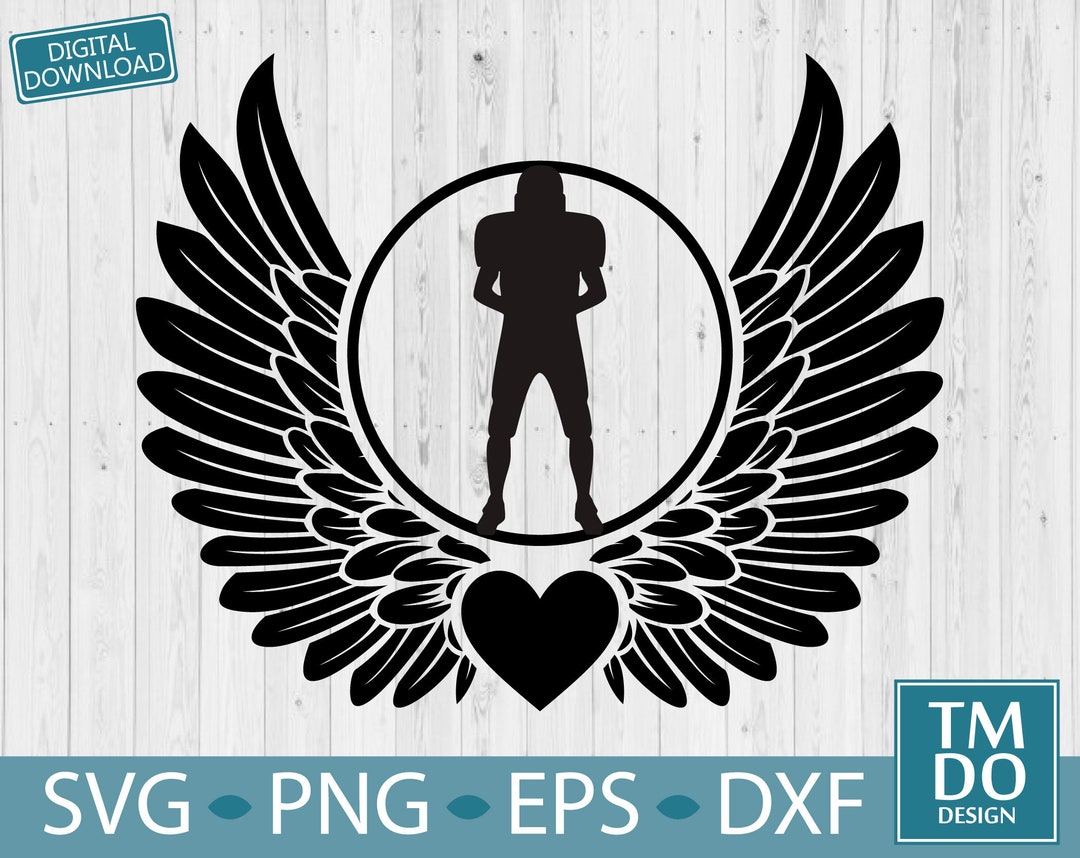 Football Player in Loving Memory Svg, Football Memorial Svg, Football ...