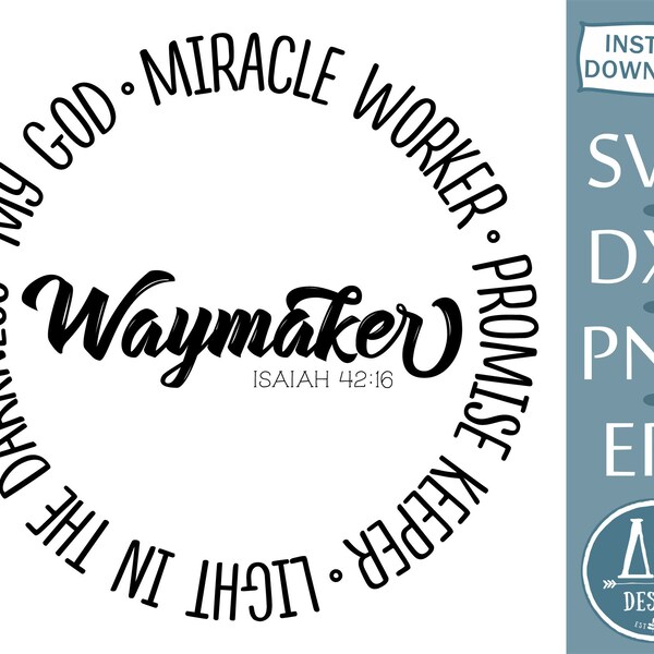 Way Maker Svg - Etsy