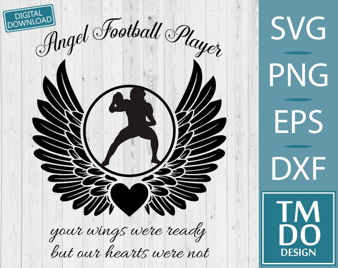 Football Player in Loving Memory Svg, in Memory of Svg, Football ...