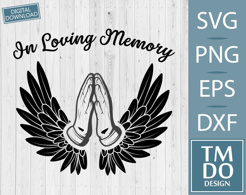 In Loving Memory SVG Instant Download Memorial SVG RIP Frame - Etsy