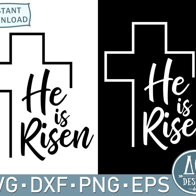 He is Risen Svg - Etsy