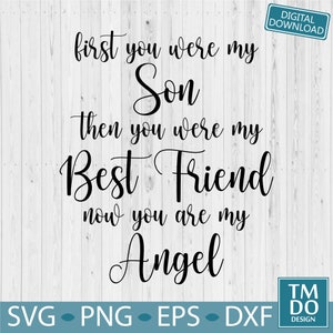 In Loving Memory of Son SVG Digital Download, Son Memorial SVG, Rest in ...