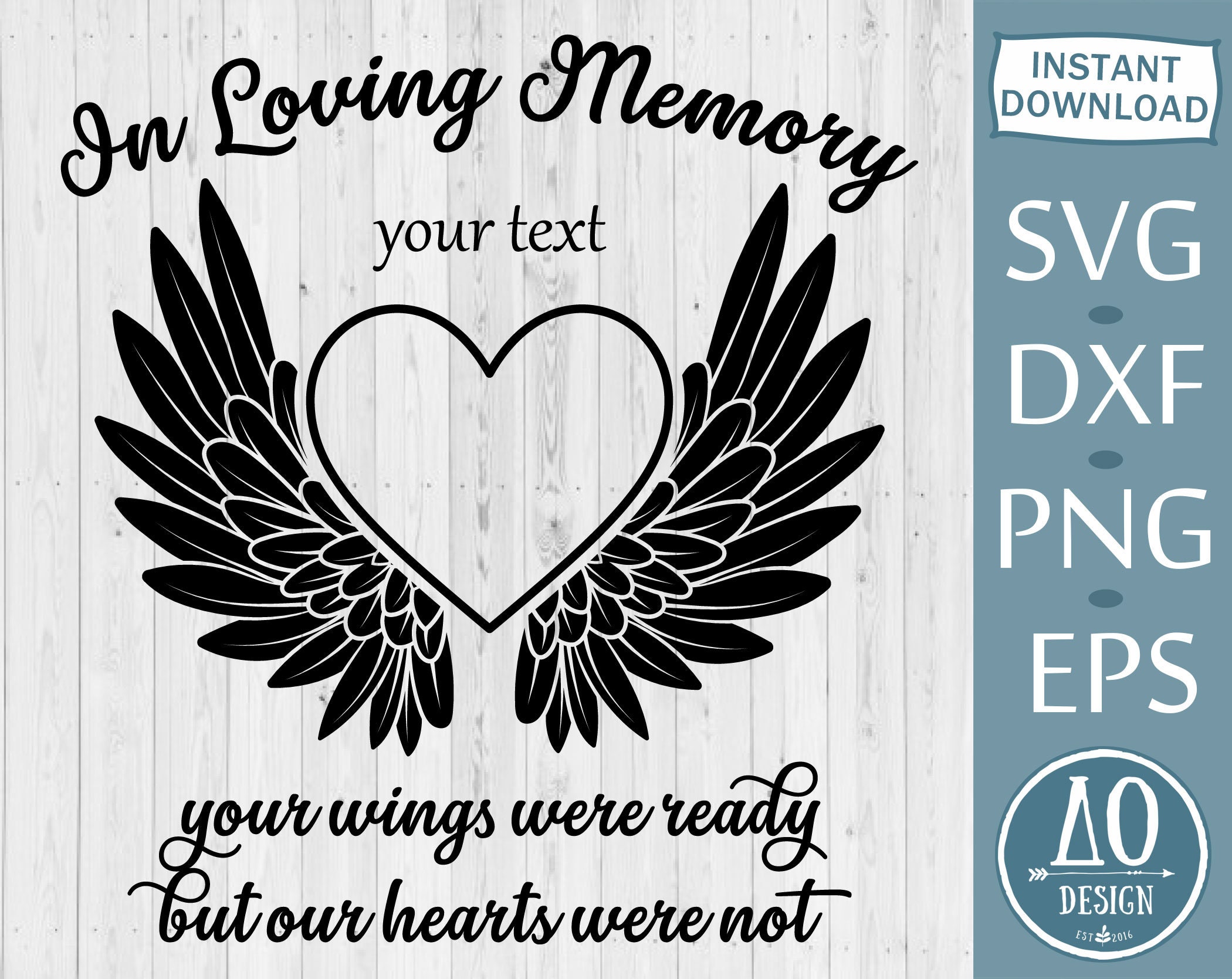 In Loving Memory SVG Instant Download Memorial SVG RIP Frame - Etsy Canada