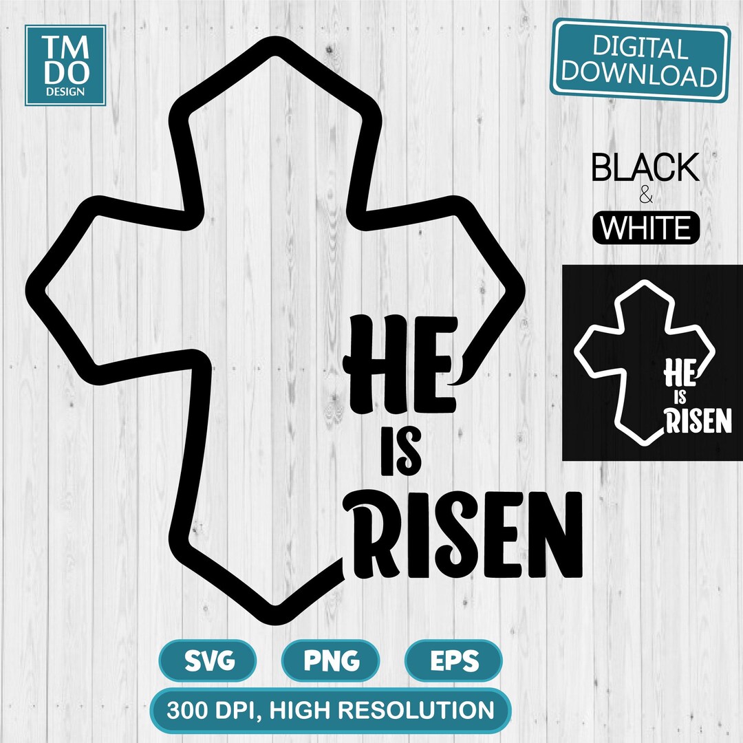 He is Risen SVG, Faith SVG, Easter SVG, Waymaker Svg, Religious Svg, He ...