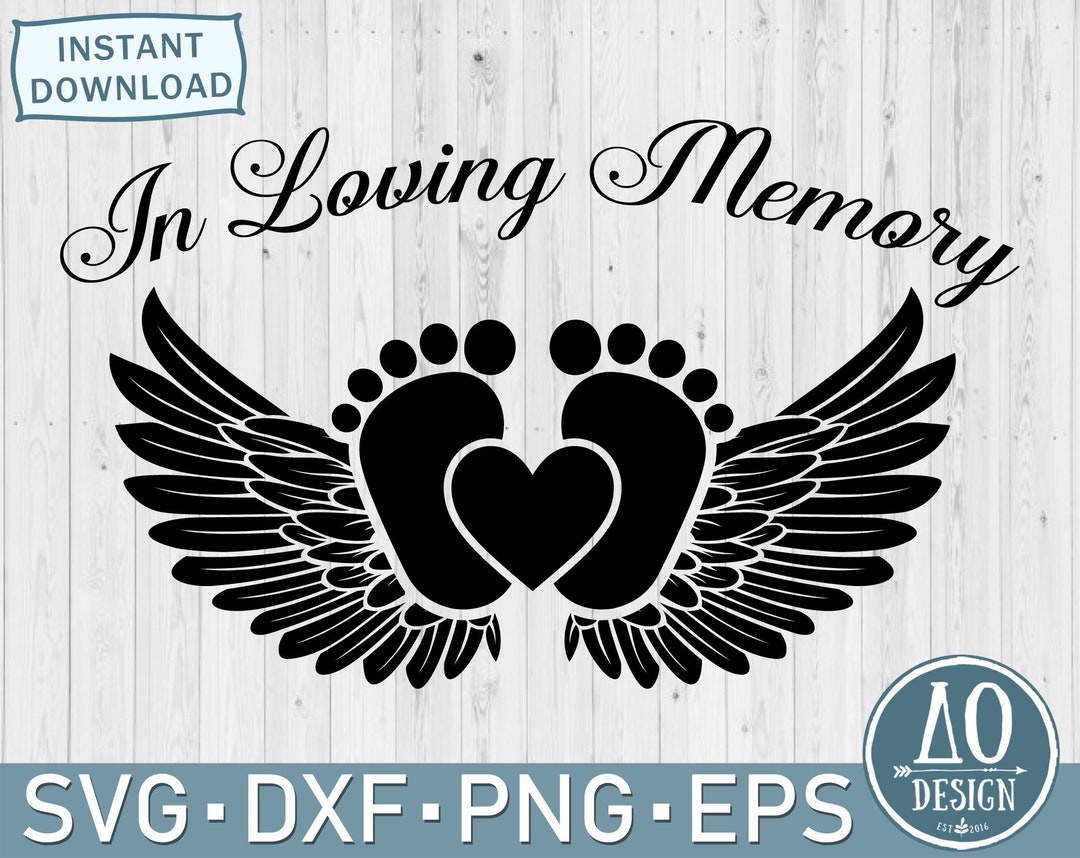 In Loving Memory SVG, in Memory of Baby, Baby Memorial SVG - Etsy
