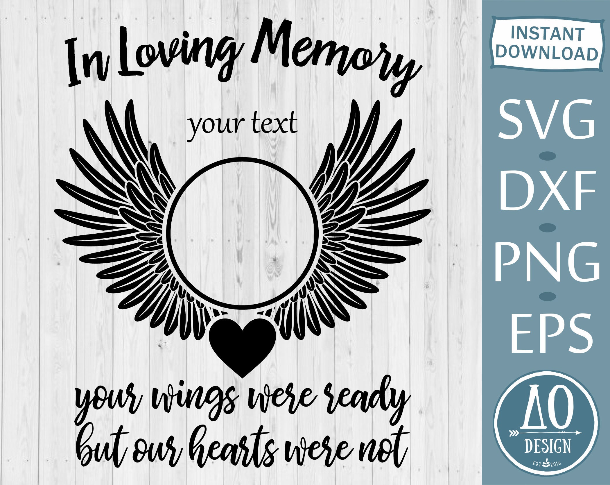 In Loving Memory SVG Memorial Frame RIP Frame Svg Funeral - Etsy
