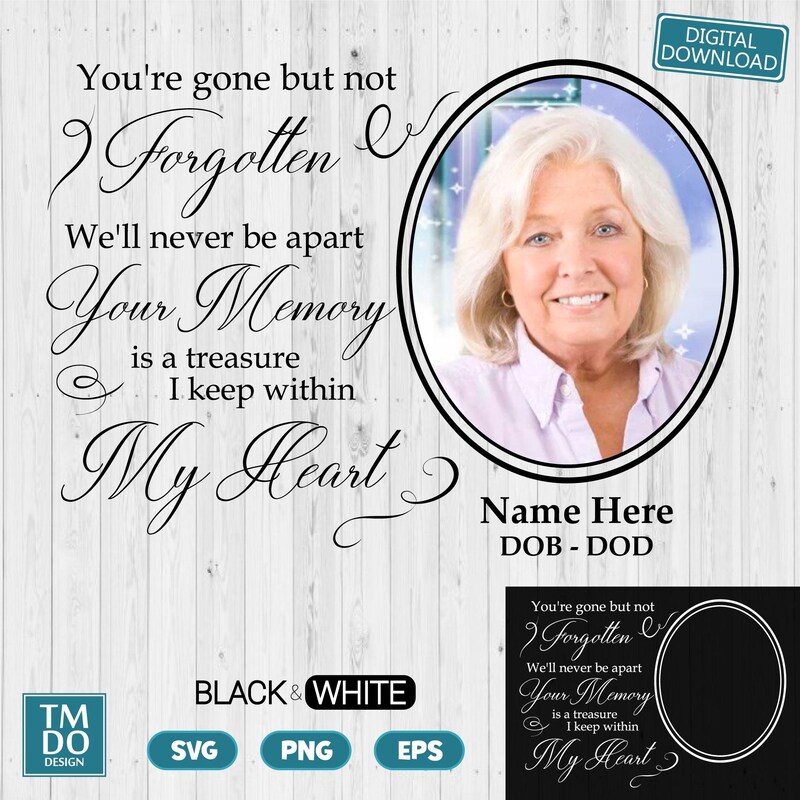 Memorial Poem Svg - Etsy