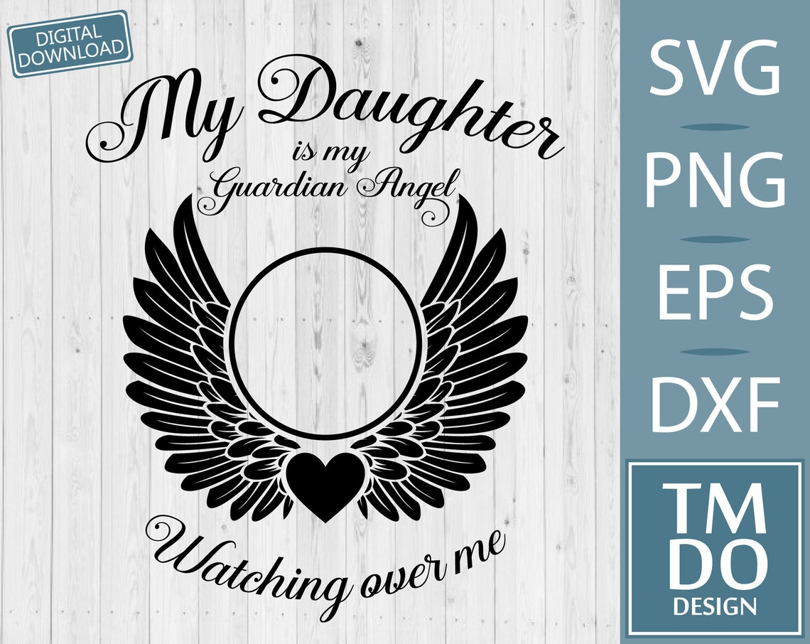 In Memory of My Daughter Daughter is My Angel SVG in Loving - Etsy