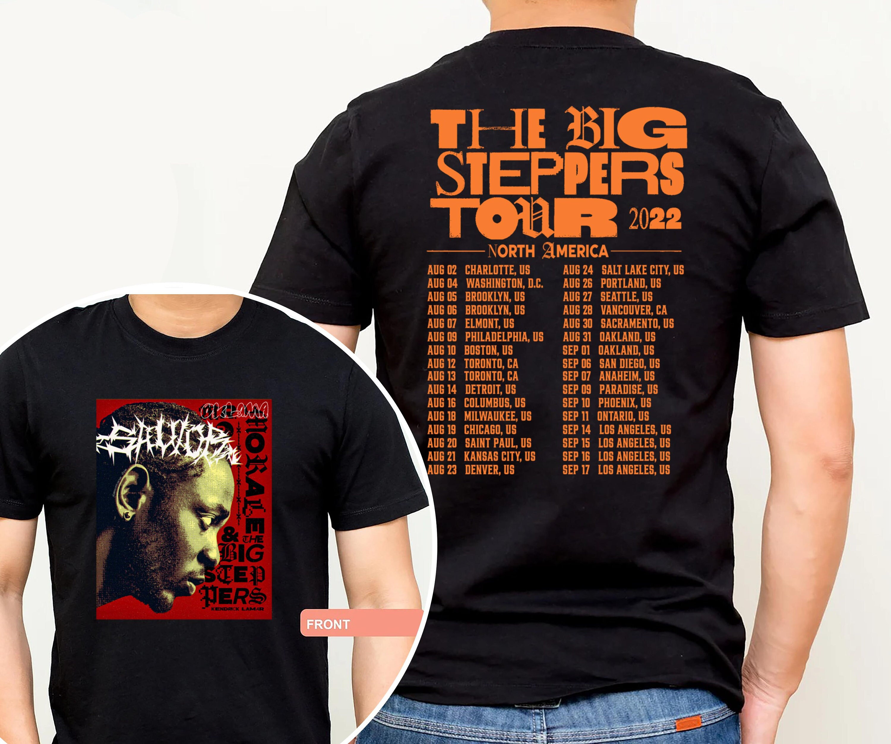 The Big Steppers Tour Oklama 2022 Two Side Shirt, Kendrick Lamar Tour ...