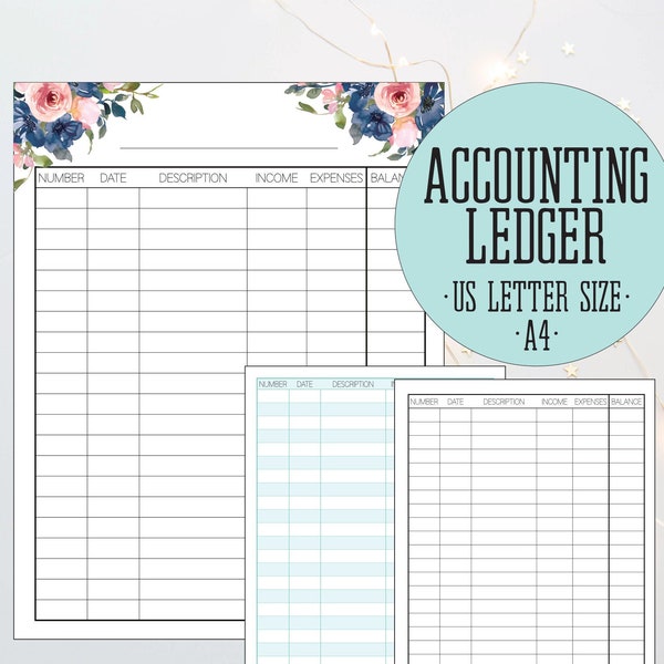 Accounting Ledger - Etsy