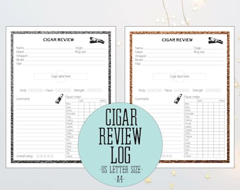Cigar Tasting Sheet - Etsy