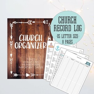 Church Record Book Tithe Log Donations Tracker Membership | Etsy