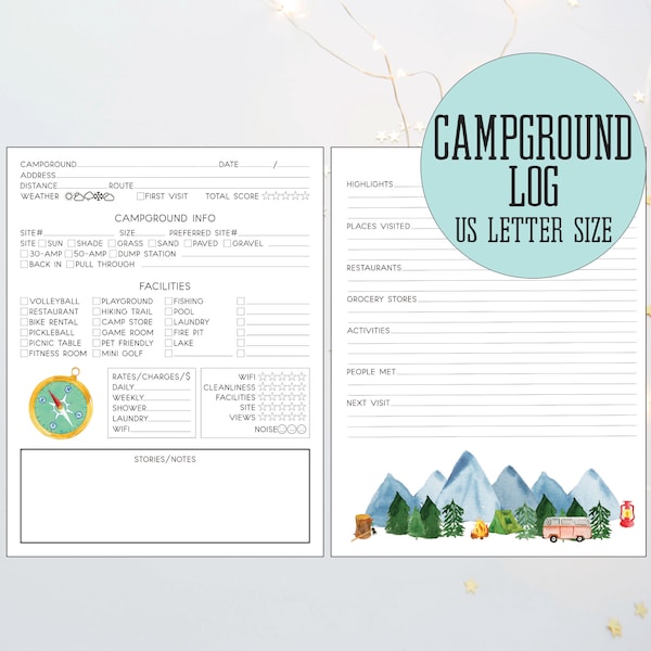 Rv Travel Planner - Etsy