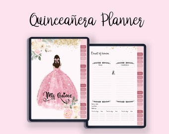 Quinceañera Planner BLUE Quince Blue Book Planning Checklist Quinceañer ...