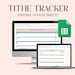 Tithe Tracker Google Sheets, Editable Giving Log, Tithes and Offering ...