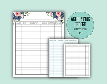 Printable Income and Expense Log | Instant Digital Download ...