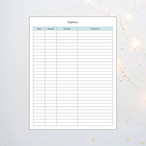 Editable, Tithe Tracker, Giving Log, Tithes and Offerings, Donations ...