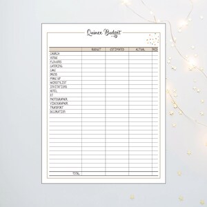 Quinceañera Planner, Quince Planning Checklist, Quinceañera Templates ...