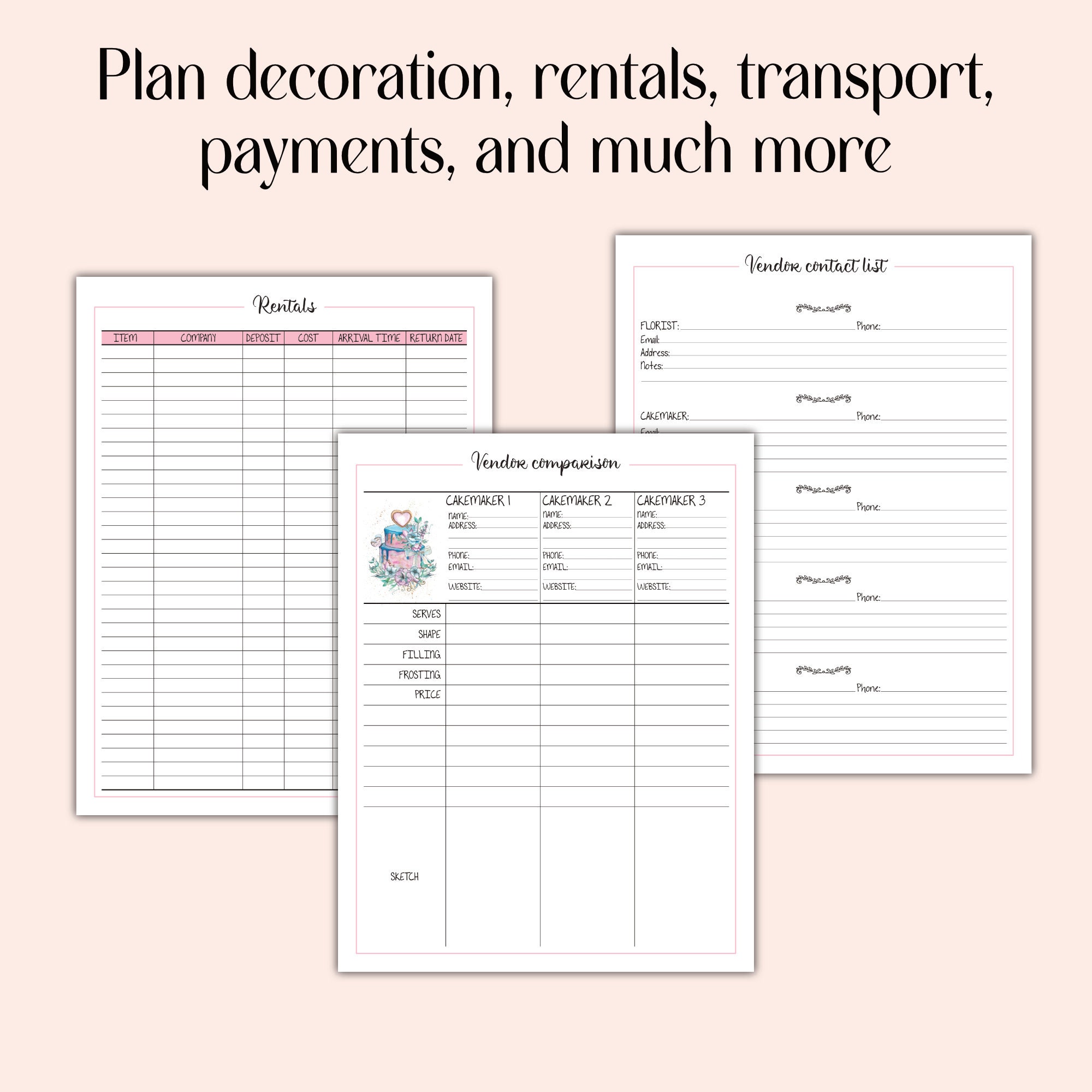 Sweet Sixteen Birthday Planner, My Sweet 16 Planning Checklist ...