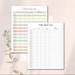 Diaper Log Printable: Daily Changing Tracker & Infant Changing Chart in ...