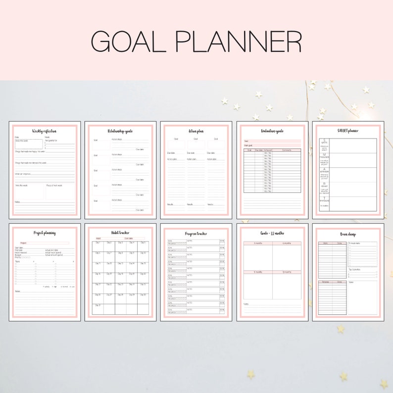 All in One Planner Printable, Ultimate Planner, for Students and Adults ...