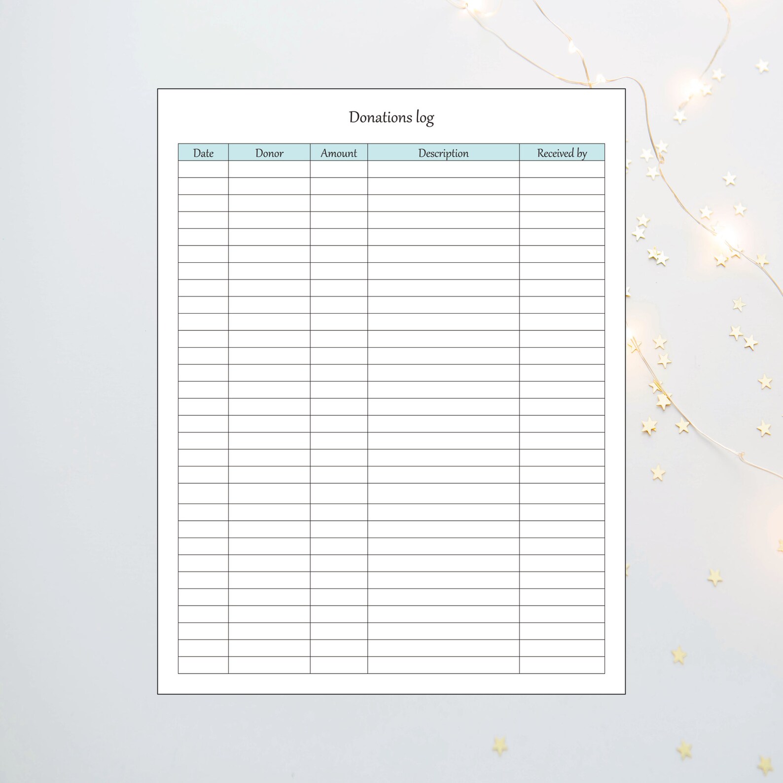 Editable, Tithe Tracker, Giving Log, Tithes and Offerings, Donations ...