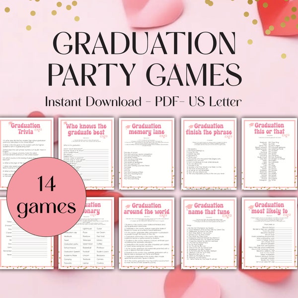 Graduation Games - Etsy